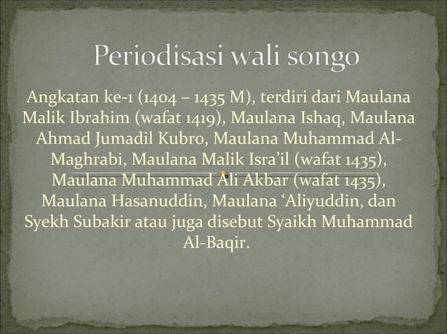 Mengenal wali songo | PPT