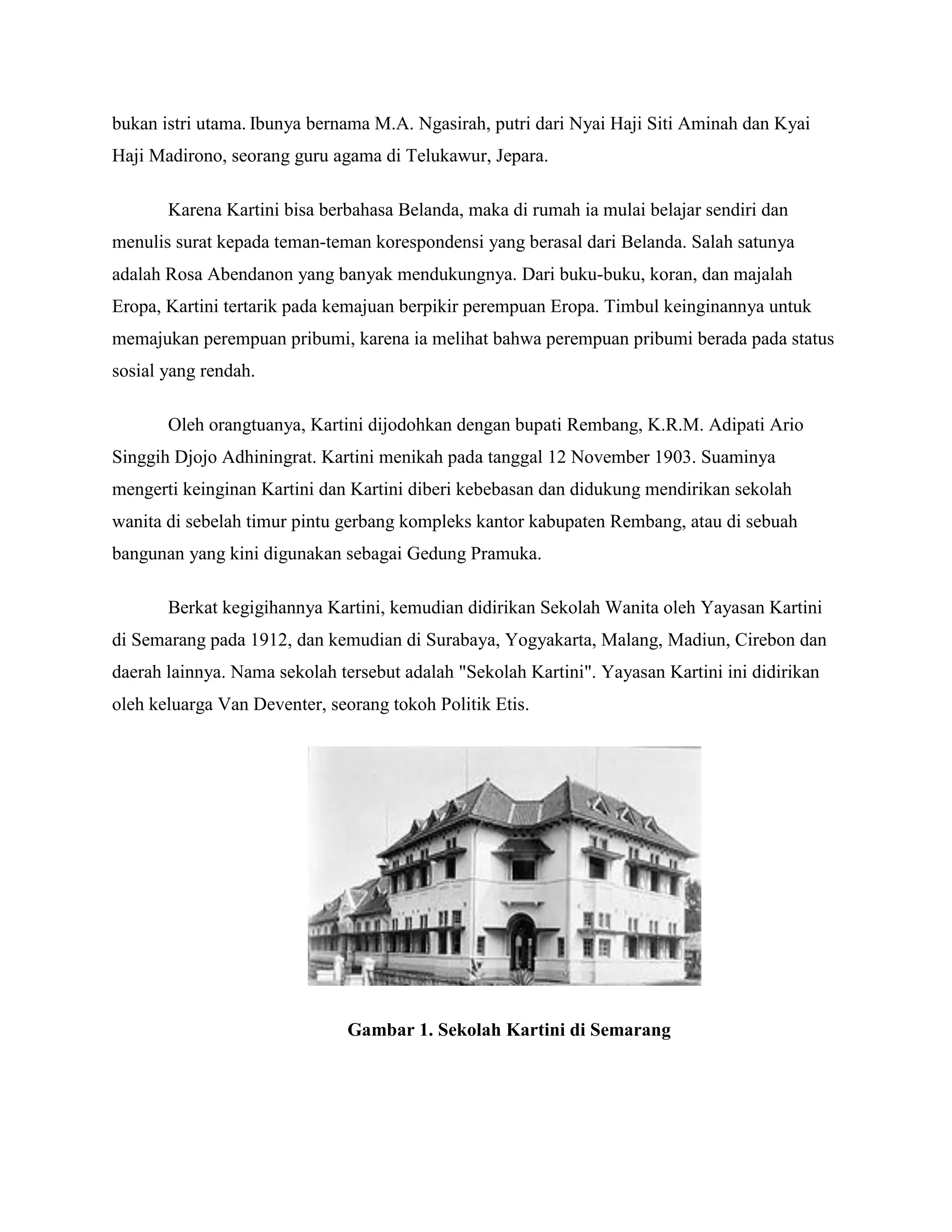 Mengenang Raden Ayu Kartini, Salah Satu Pelopor Emansipasi Kaum Wanita ...