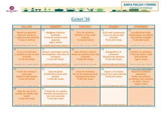 Menú gener´17 | PPT