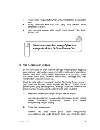 Mengetik 10 jari | PDF
