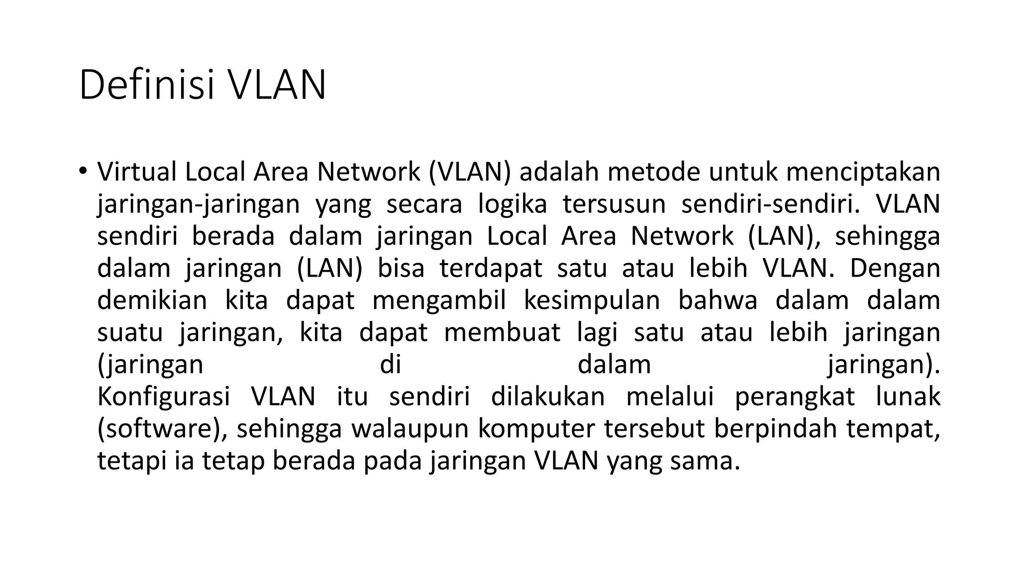 Mengevaluasi vlan pada jaringan | PPTX