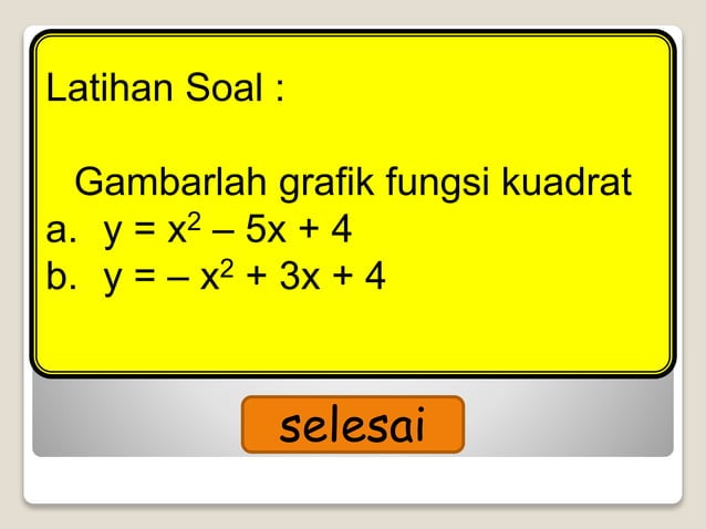 Menggambar fungsi-kuadrat | PPT