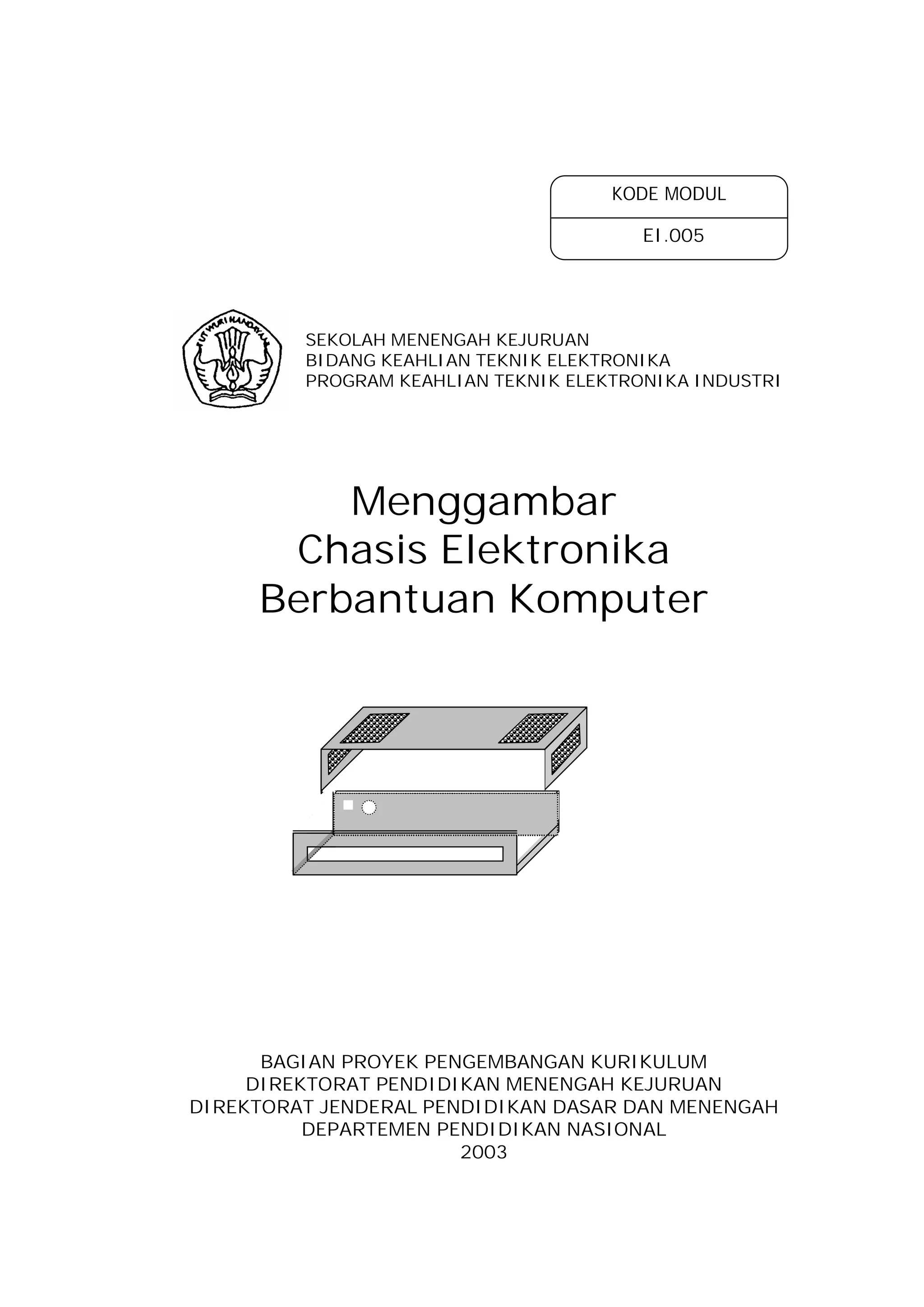 Menggambar Chasis Elektronika dengan Komputer | PDF