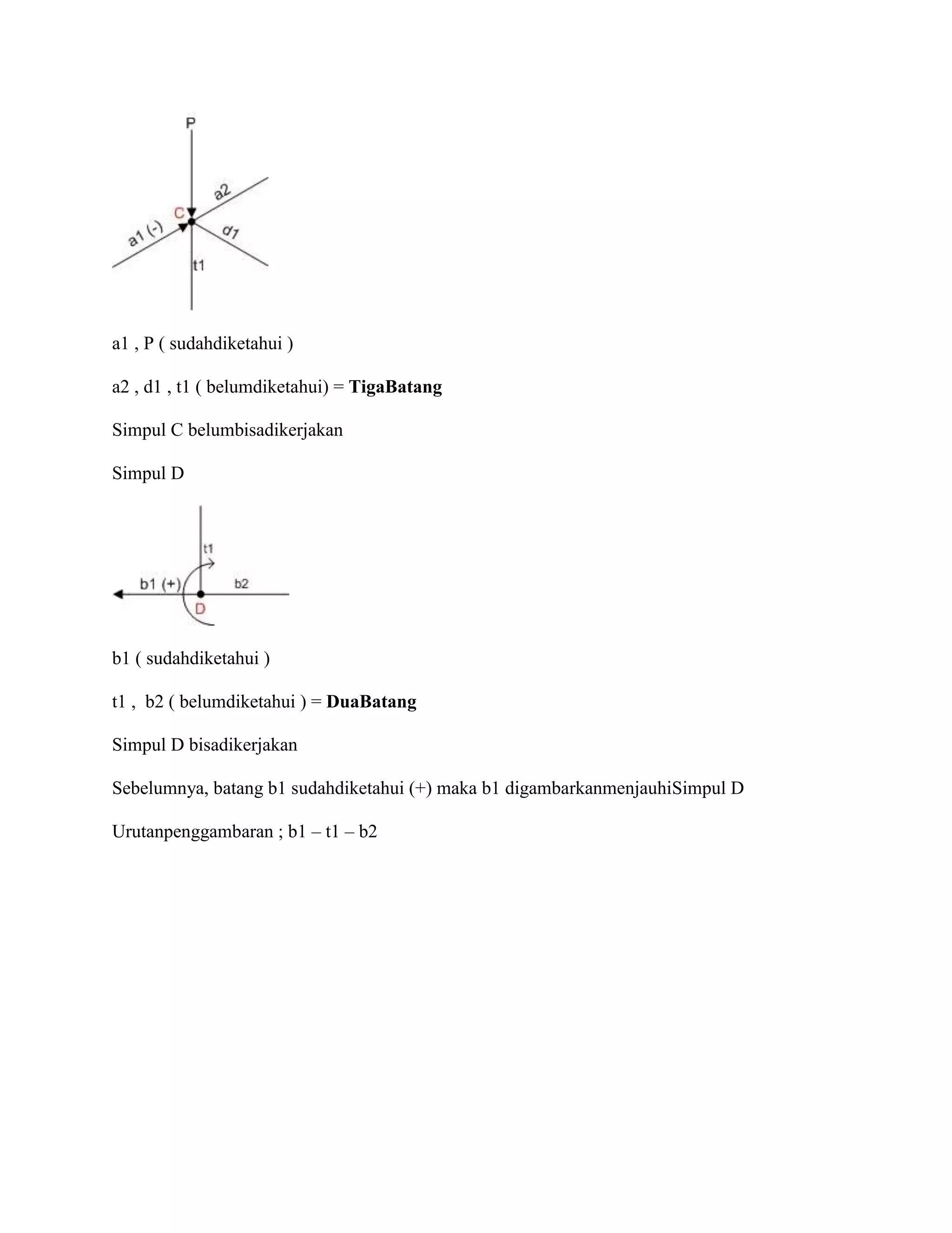 Menggambar diagram cremona rangka batang statis | DOCX
