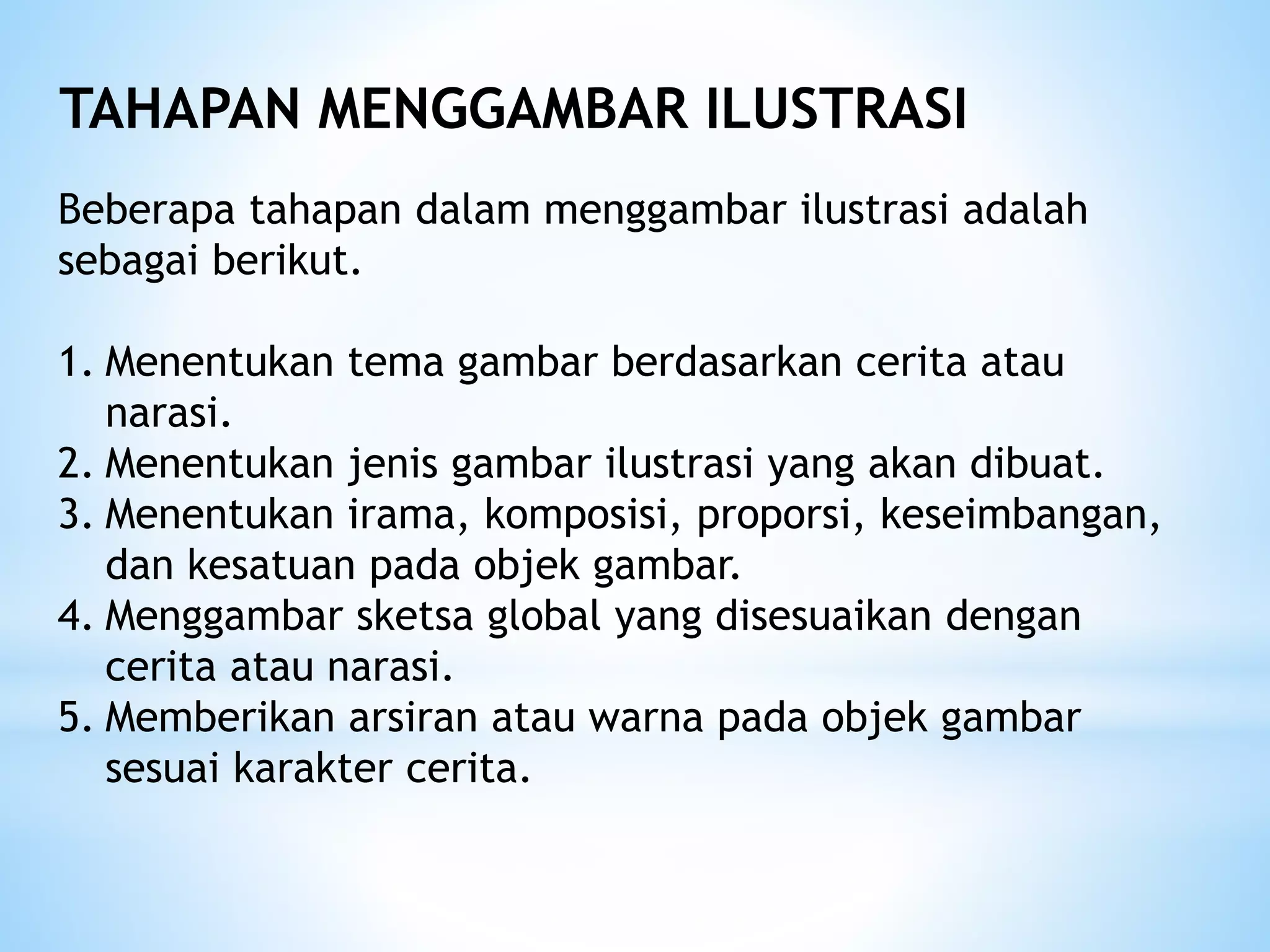 Menggambar ilustrasi | PPTX