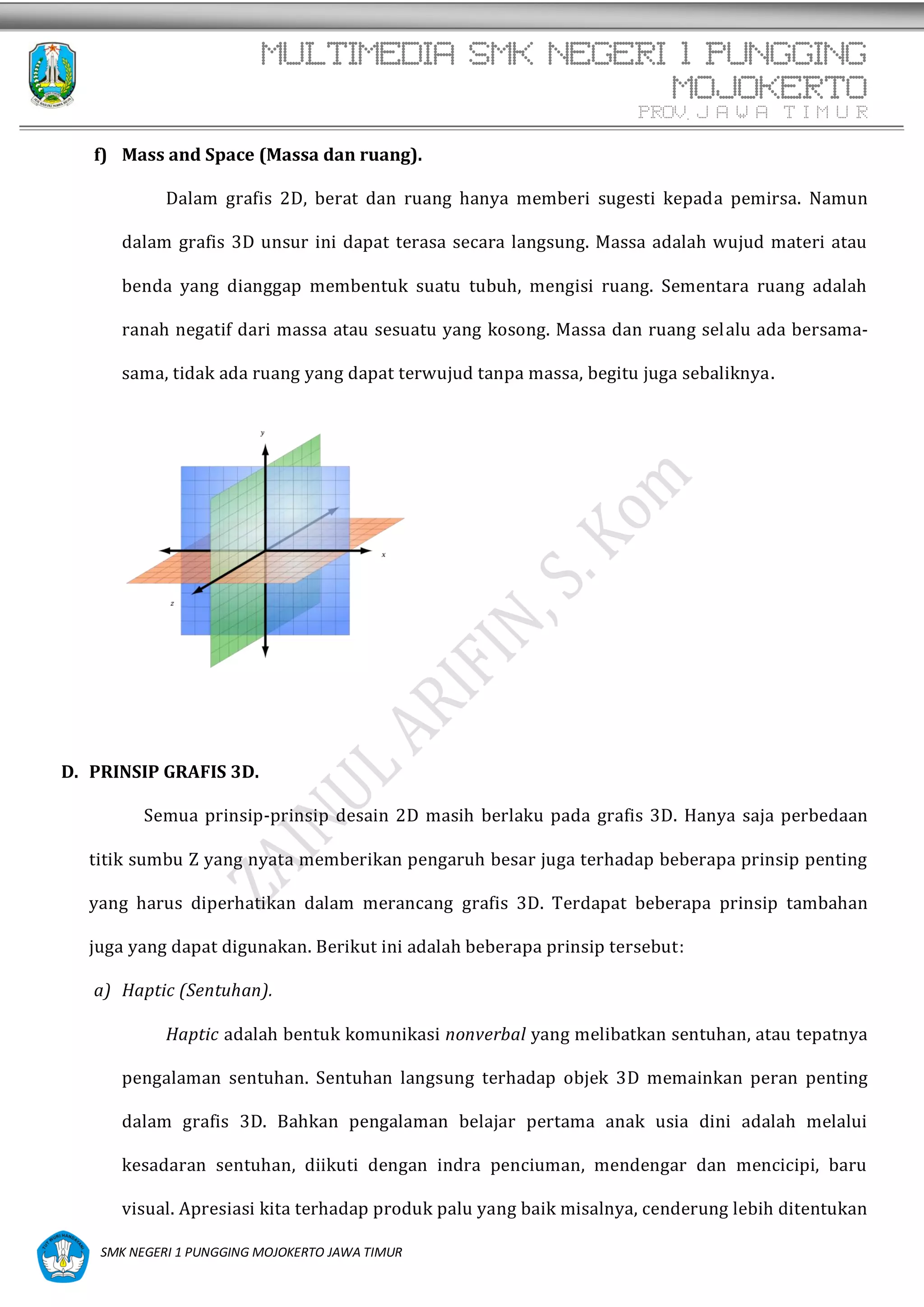 Animasi 2D dan 3D KD: Menggambarkan konsep dasar object 3 d dalam ...