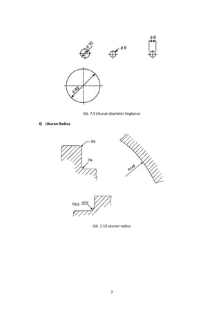 ATURAN DAN CARA MEMBERI UKURAN GAMBAR | PDF