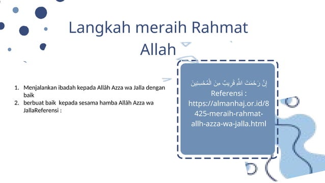 Menggapai Rahmat Allah untuk kebaikan dunia dan akhirat.ppt