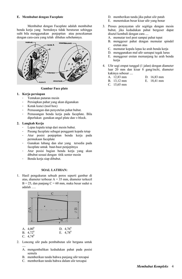 Menggunakan mesin-bubut-kompleks | PDF
