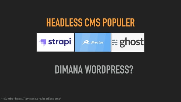 Menggunakan WordPress sebagai Headless CMS | PPT