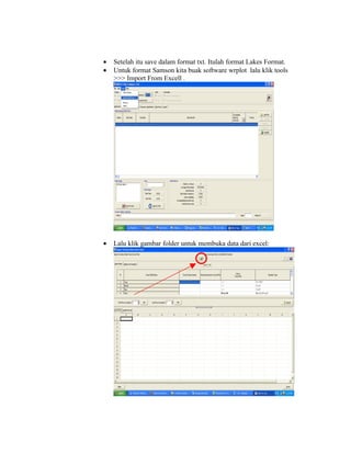 Menggunakan aplikasi wrplot | DOC