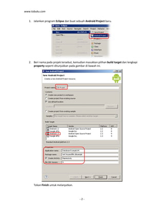 Menggunakan database di android | PDF