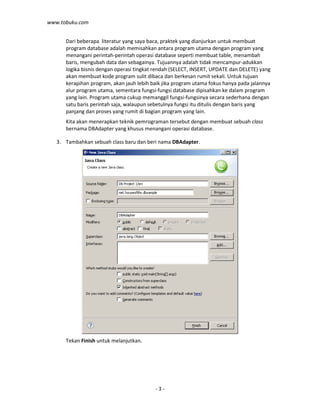 Menggunakan database di android | PDF