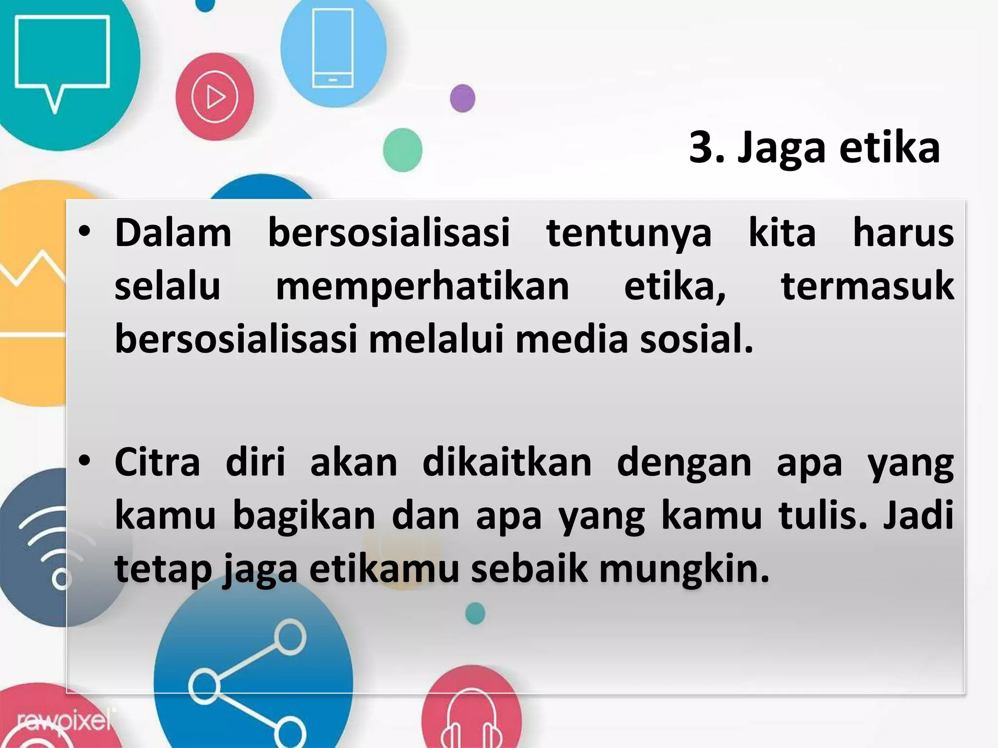 Menggunakan media sosial dengan bijak (1) | PPTX