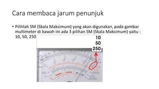 Menggunakan multimeter analog | PDF