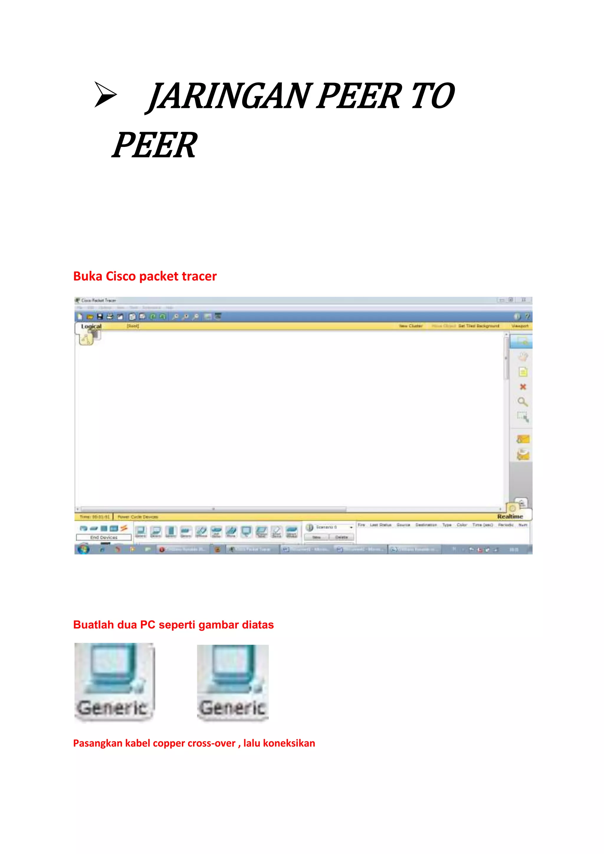 Menggunakan program simulasi jaringan packet | DOCX