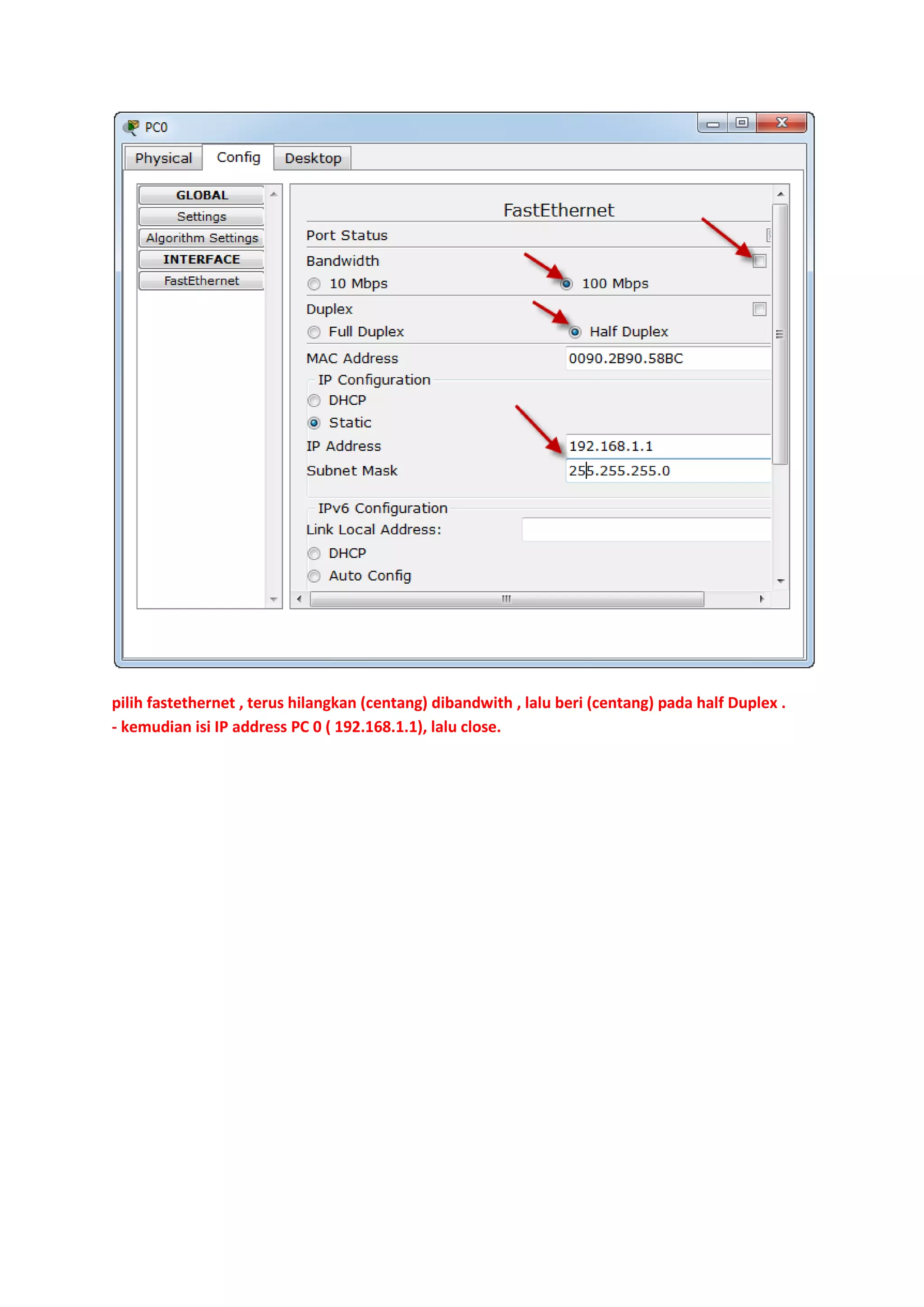 Menggunakan program simulasi jaringan packet | DOCX