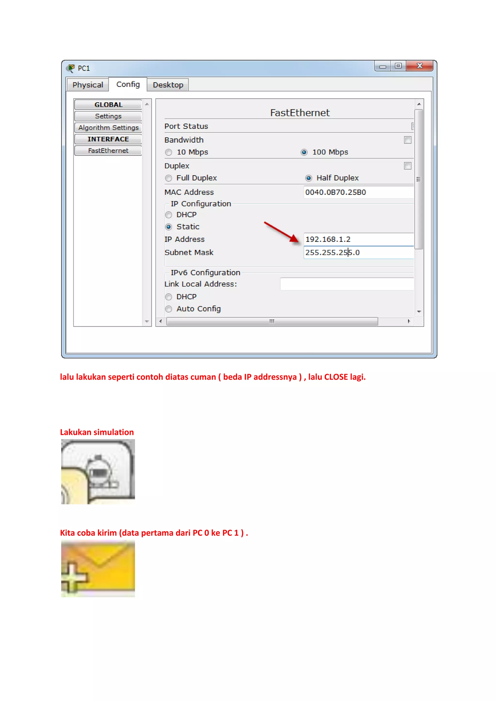 Menggunakan program simulasi jaringan packet | DOCX