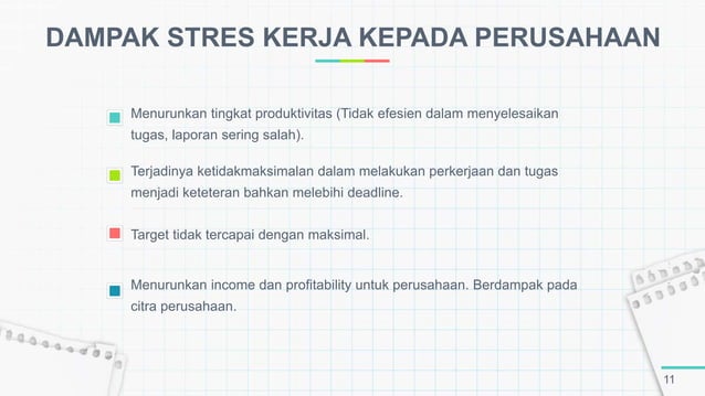 Menghadapi Stres Kerja pada karyawan kantoran | PPTX