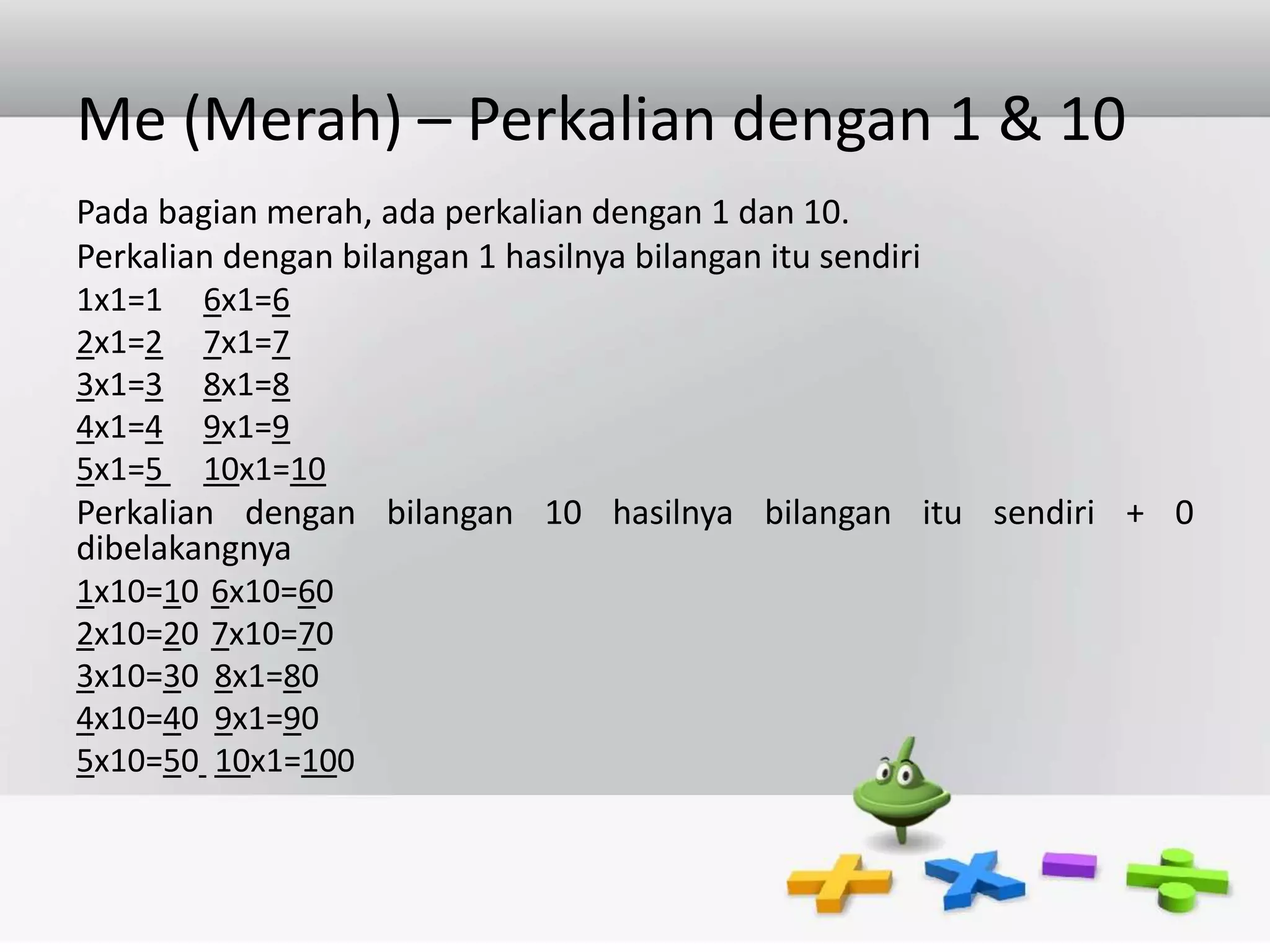 Menghafal Perkalian [Gasing] | PPTX