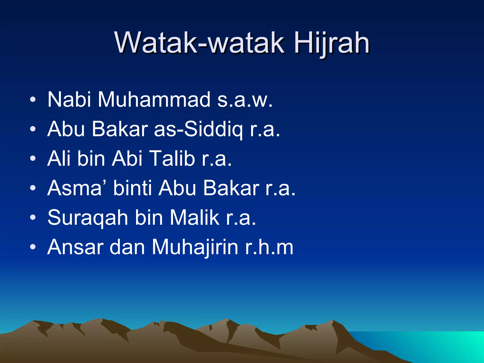 Menghayati Maal Hijrah | PPT