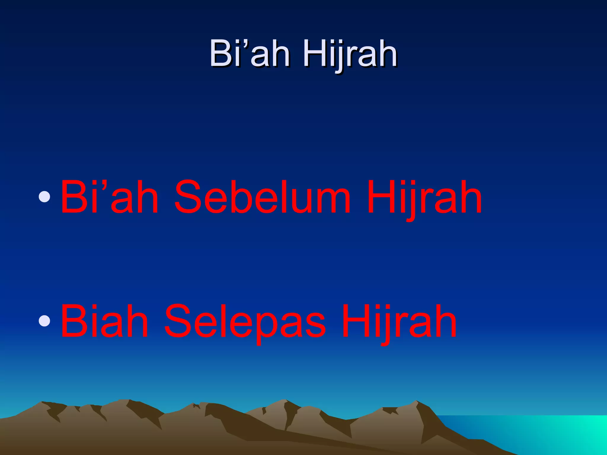 Menghayati Maal Hijrah | PPT