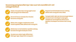 Menghindari hidup berfoya-foya sesuai ajaran agama Islam | PPTX