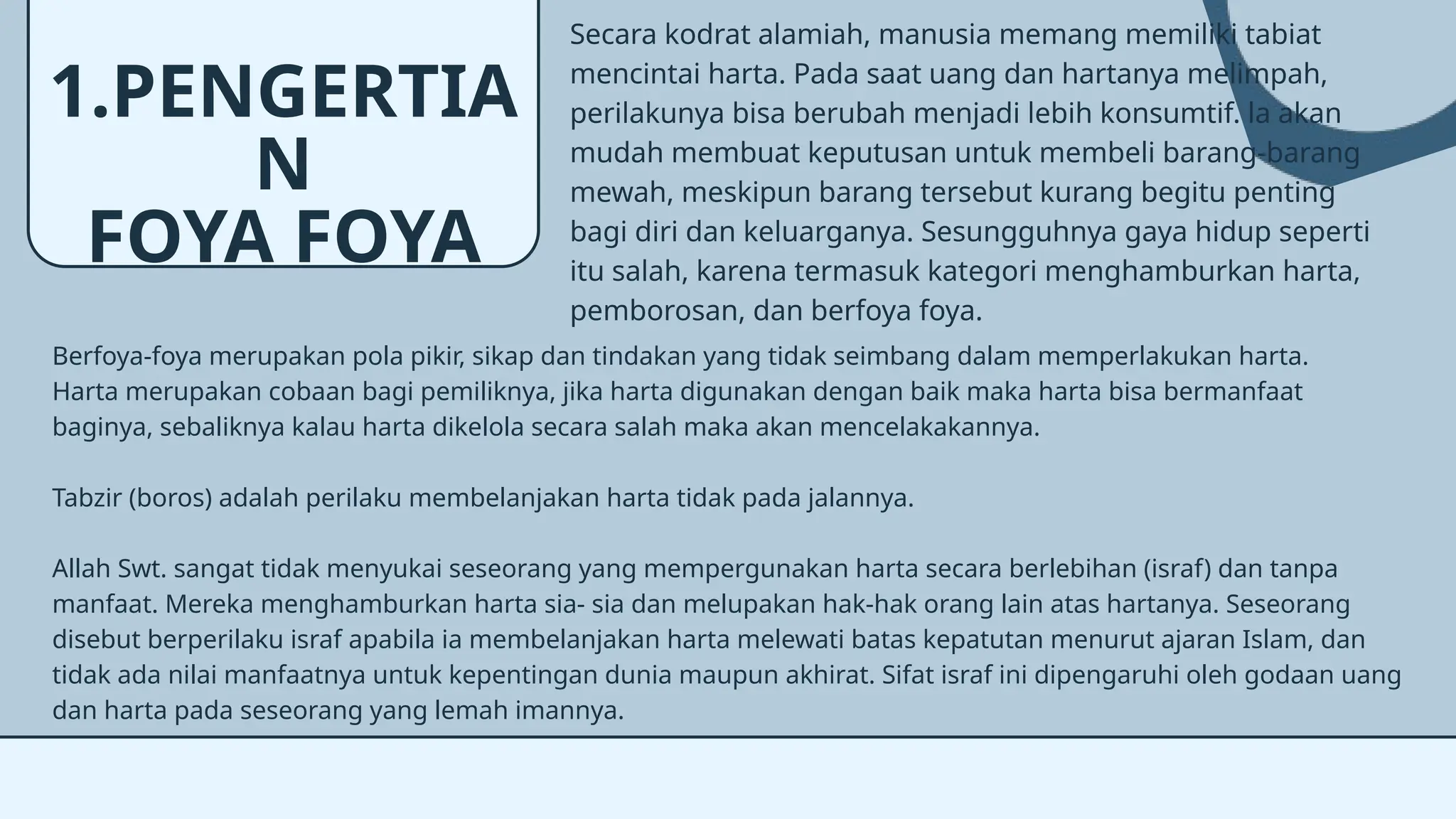 Menghindari sifat foya foya, Reyhan (28).pptx