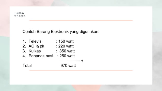 materi kelas 6 " Simulasi Menghitung biaya penggunaan listrik" | PPT
