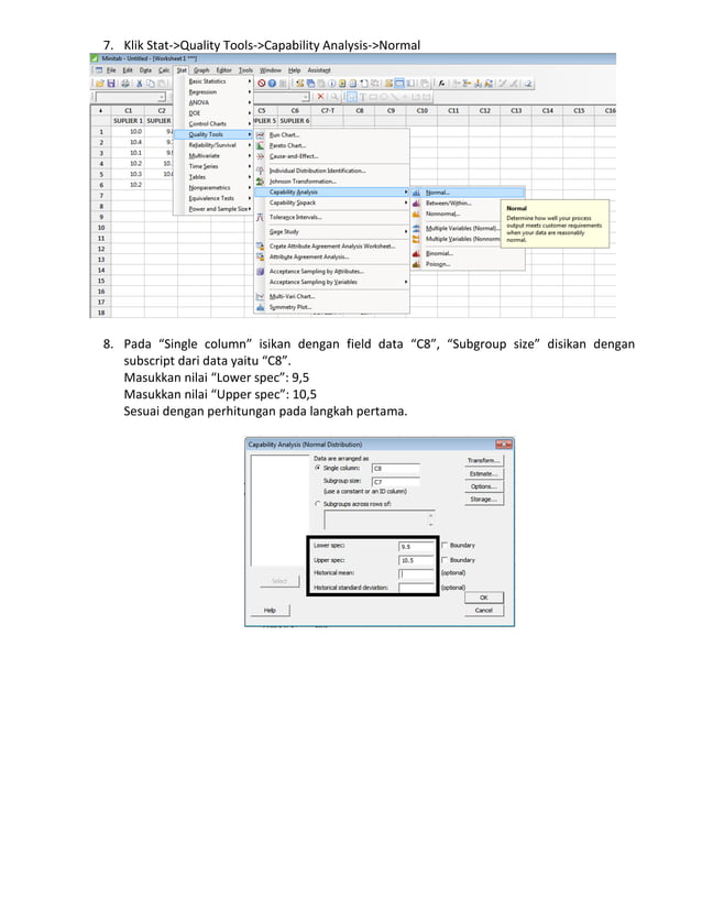 MENGETAHUI GAMBARAN CAPABILITY PROCESS DENGAN QUADRAN ZSHIFT VS ZBENCH ST PADA CONTINOUS DATA ...