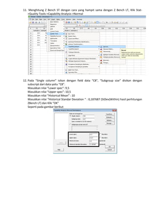 MENGETAHUI GAMBARAN CAPABILITY PROCESS DENGAN QUADRAN ZSHIFT VS ZBENCH ...
