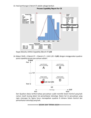 MENGETAHUI GAMBARAN CAPABILITY PROCESS DENGAN QUADRAN ZSHIFT VS ZBENCH ...