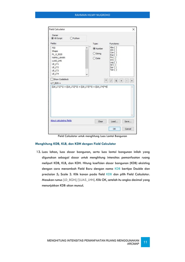 Menghitung Intensitas Pemanfaatan Ruang Menggunakan ArcMap-[Rahman Hilmy].pdf