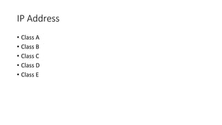 Menghitung ip, subneting, network id, | PPT