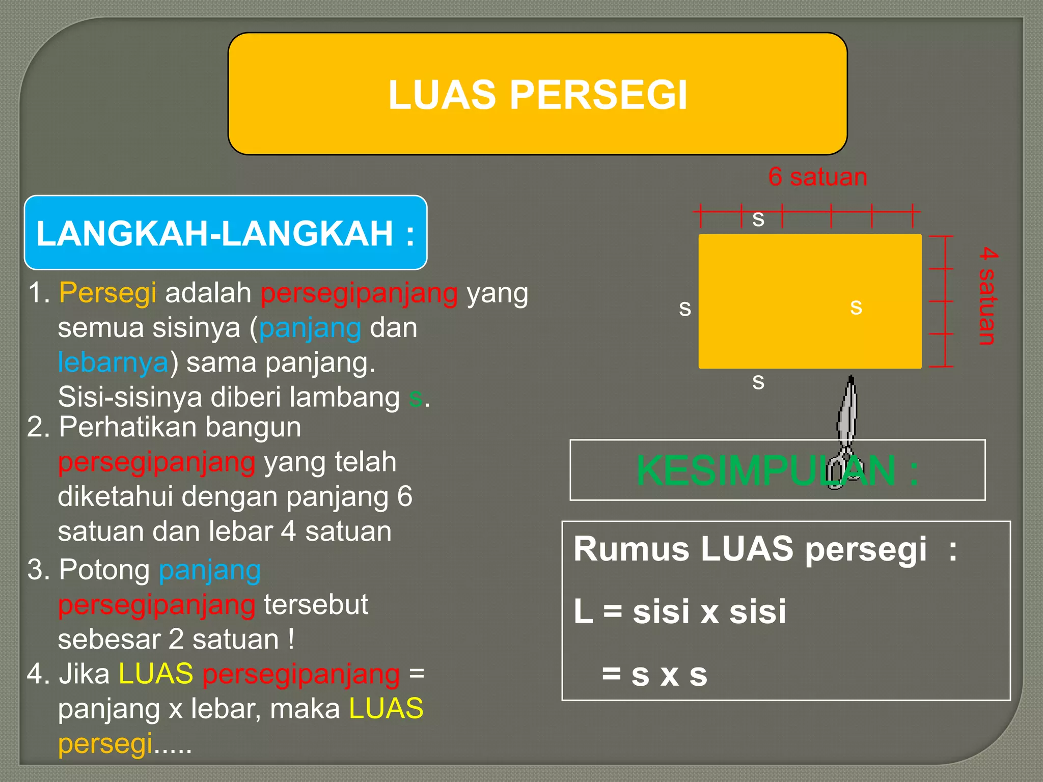 Menghitung luas dan keliling bangun segiempat dan segitiga 2 | PPTX