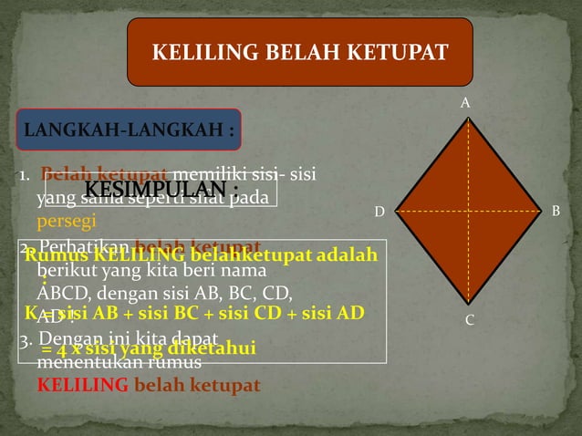 Menghitung luas dan keliling bangun segiempat dan segitiga 2 | PPTX