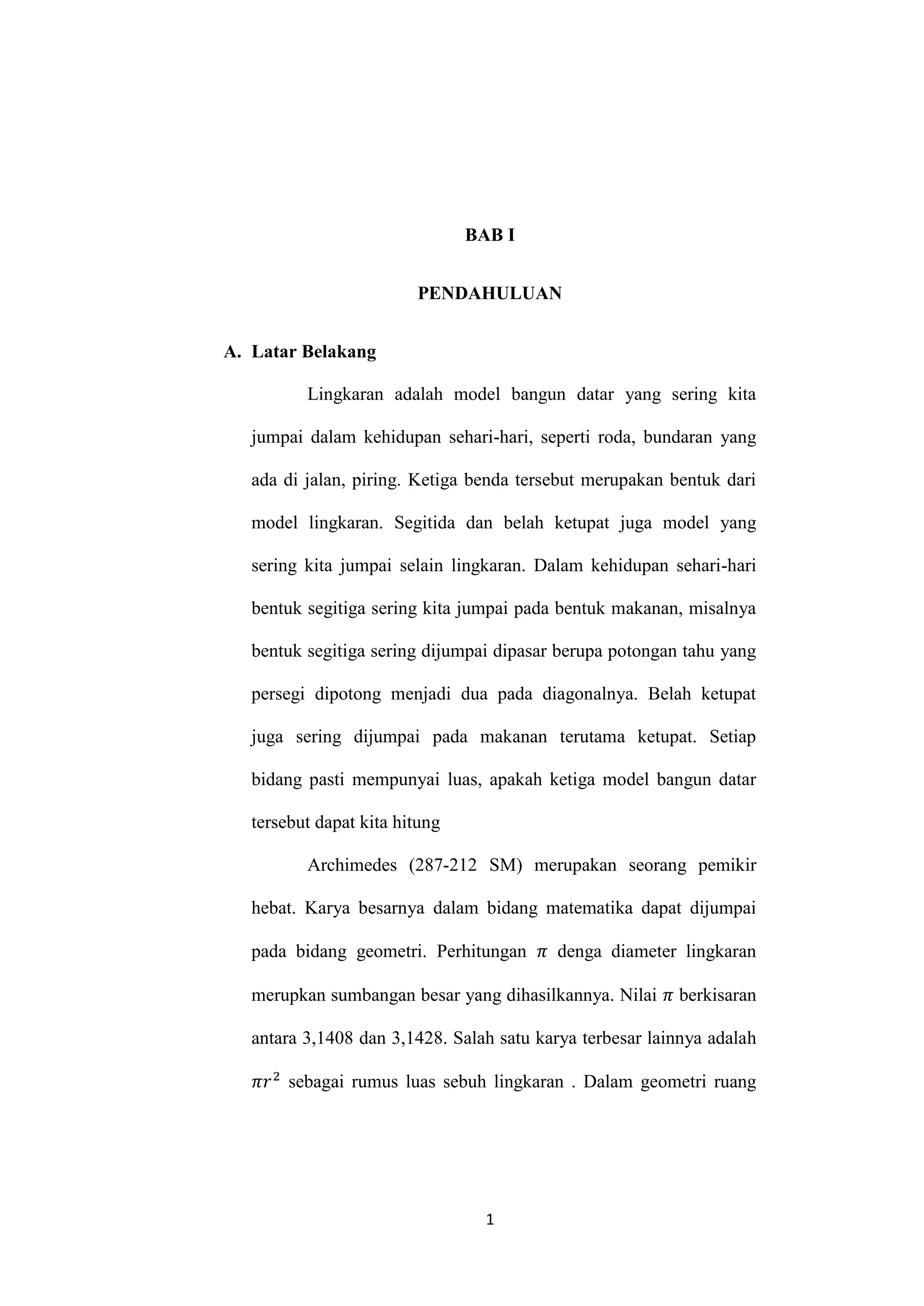 Menghitung luas lingkaran dengan rumus luas segitiga dan belah ketuat ...