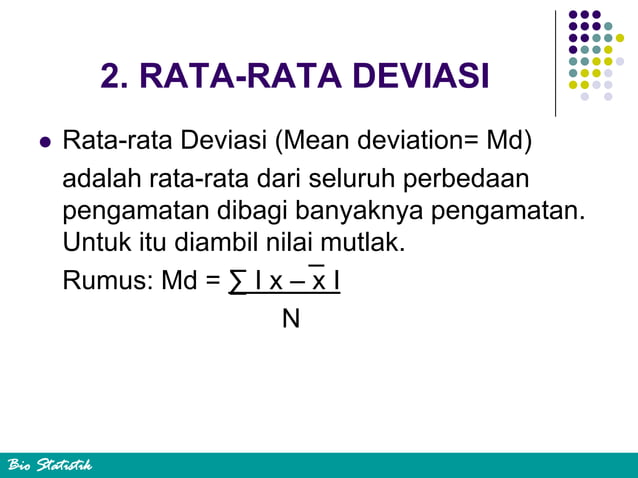 Menghitung nilai rata rata suatu distribusi data | PPT