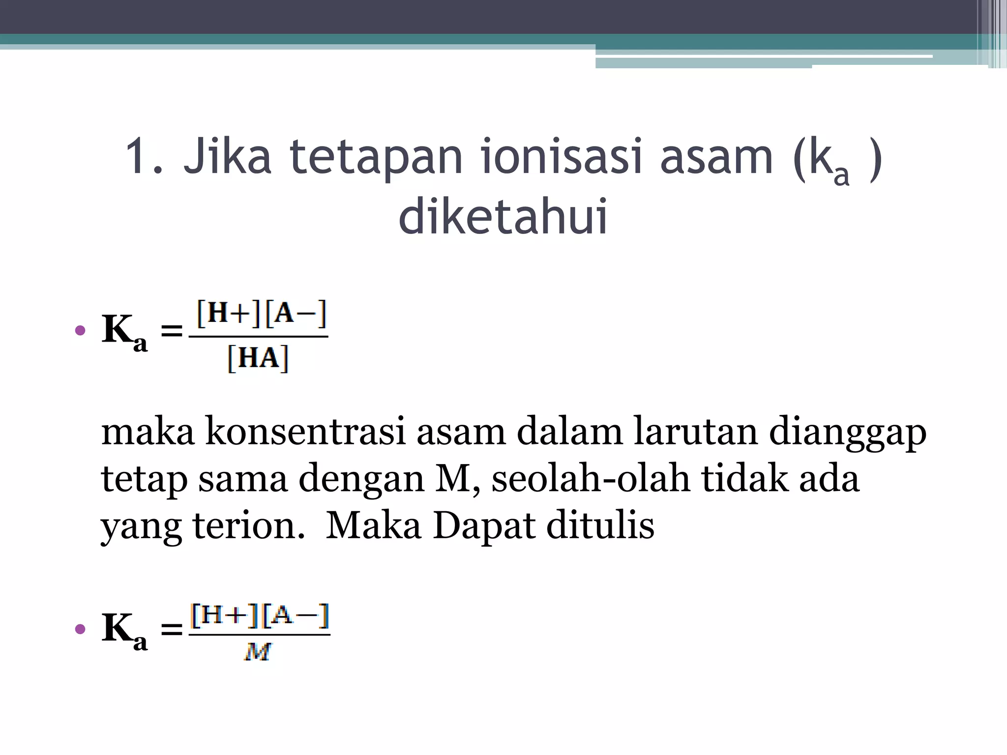 Menghitung p h asam dan basa | PPTX