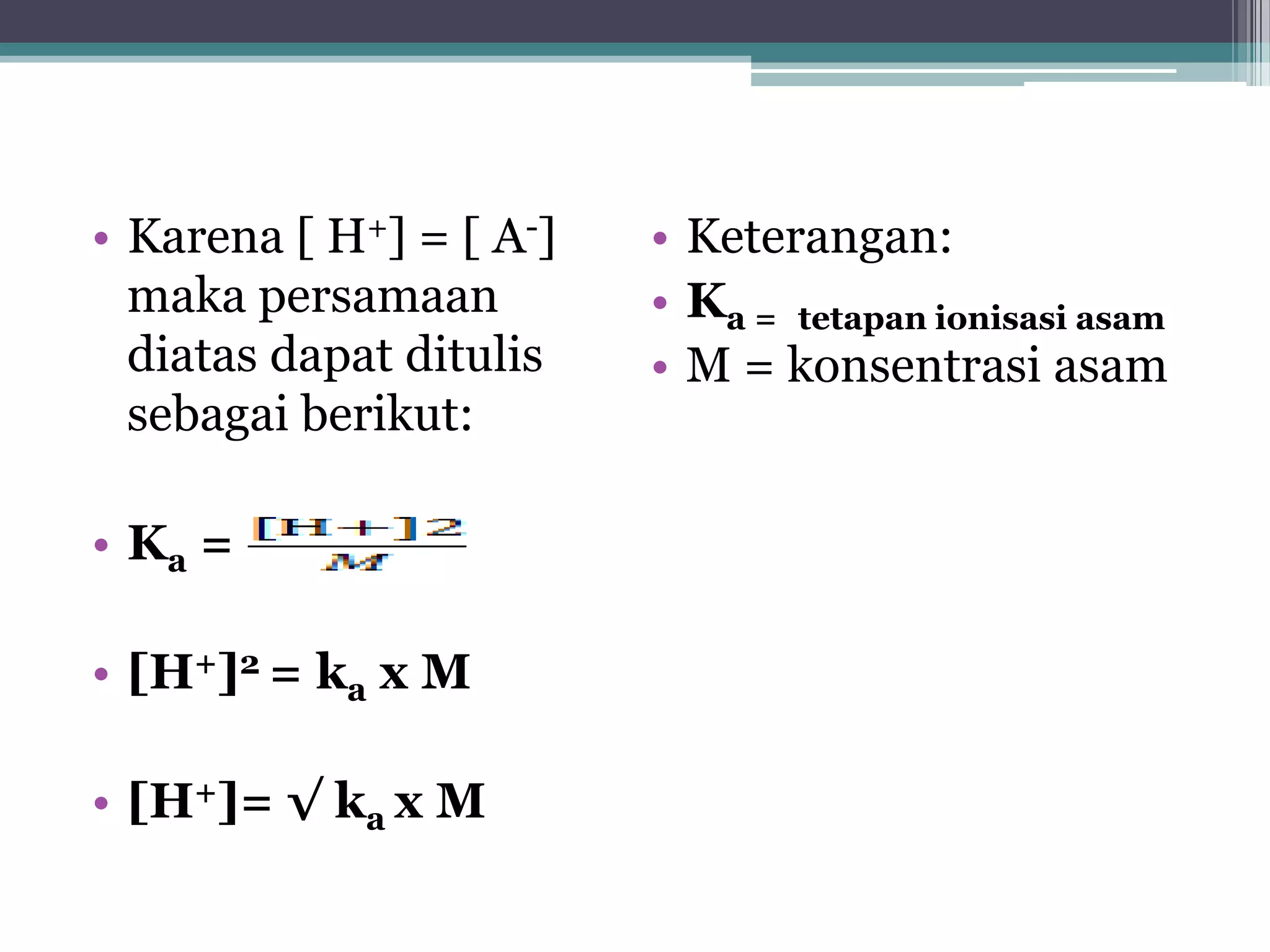 Menghitung p h asam dan basa | PPTX