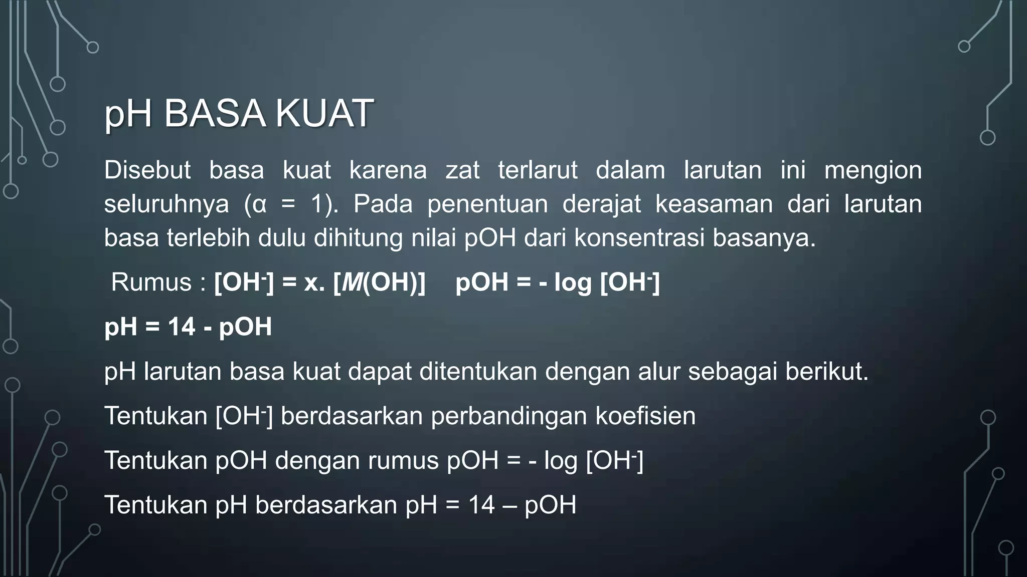 Menghitung ph basa | PPTX