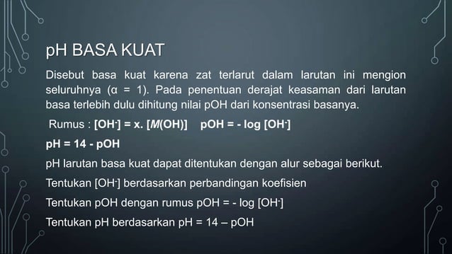 Menghitung ph basa | PPTX