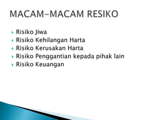 Menghitung resiko menjalankan usaha | PPTX