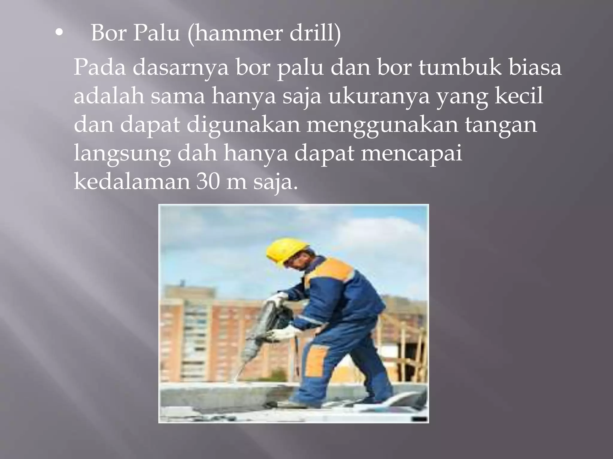 Mengidentifikasi alat alat pemboran | PPTX