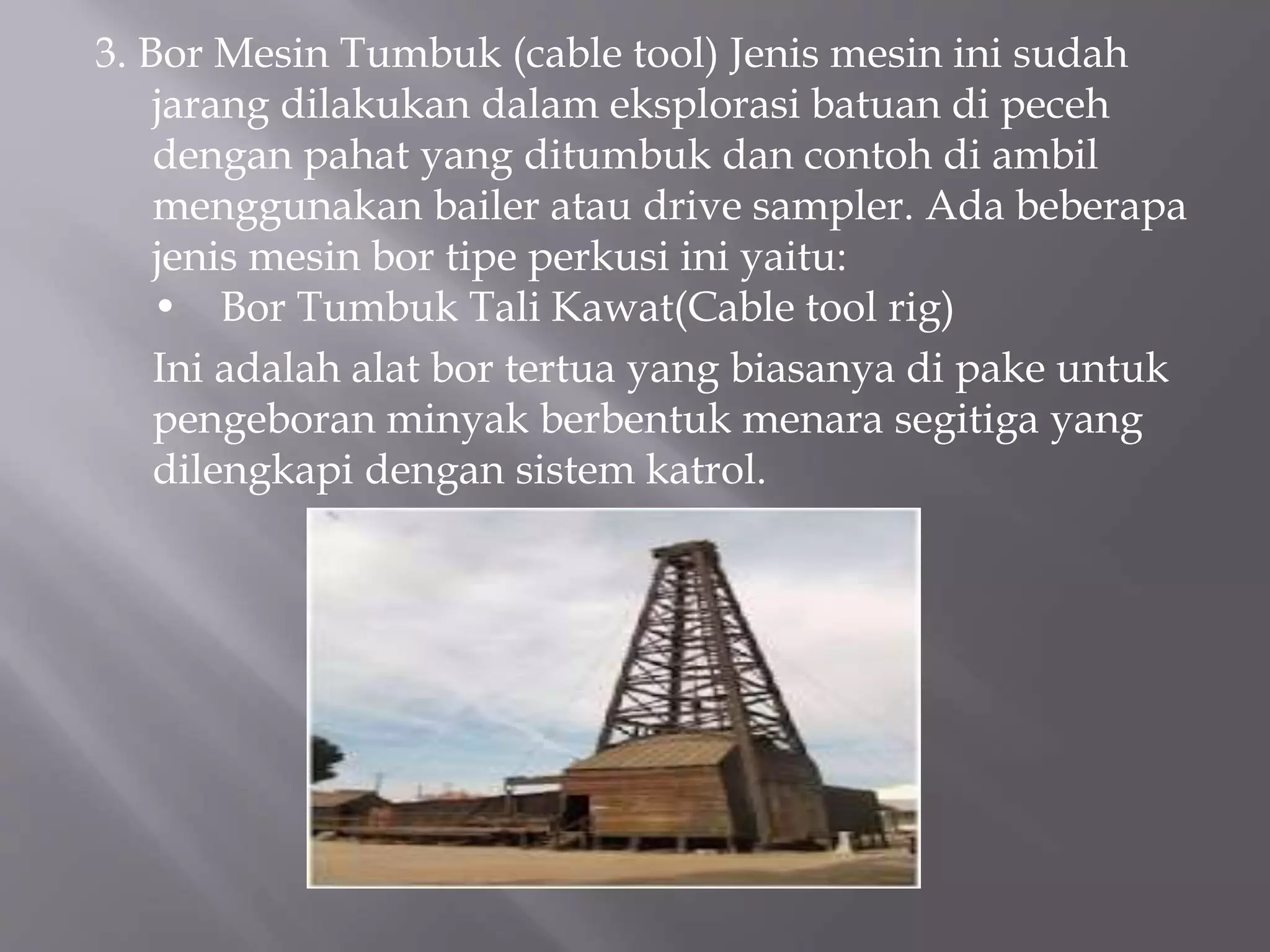 Mengidentifikasi alat alat pemboran | PPTX