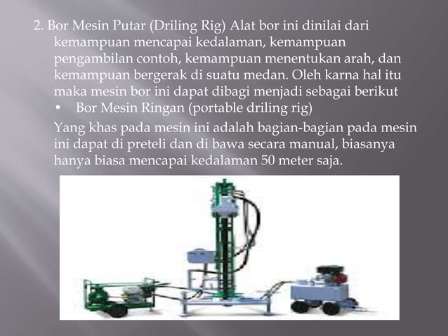 Mengidentifikasi alat alat pemboran | PPTX