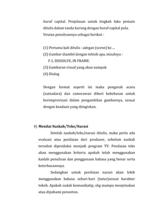 Mengidentifikasi program acara televisi | PDF