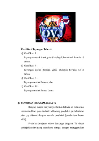 Mengidentifikasi program acara televisi | PDF