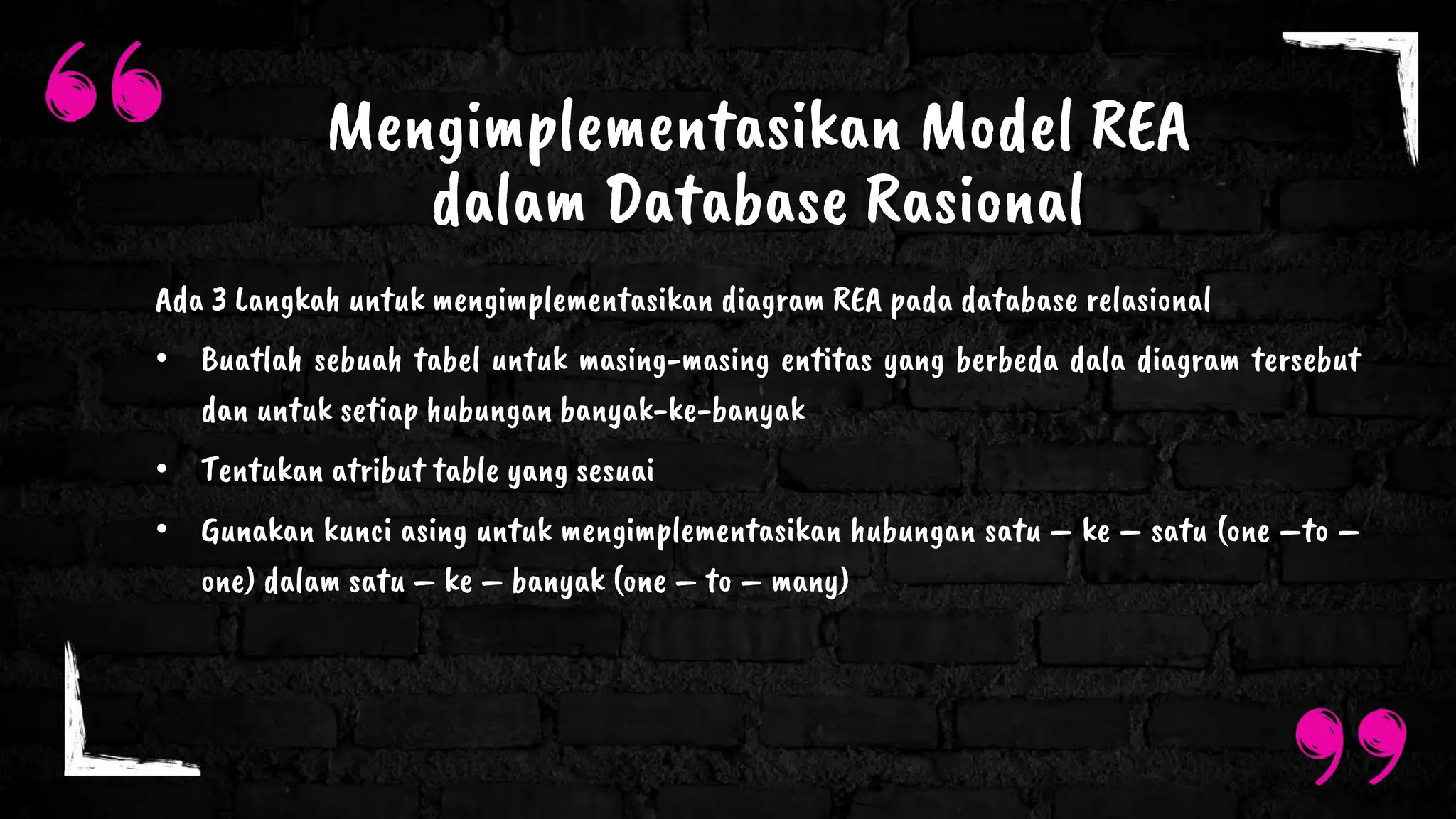 Mengimplementasikan Model REA dalam Sistem Informasi Akuntansipptx | PPTX