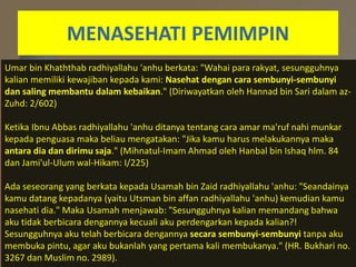 Mengingatkan pemimpin | PPT